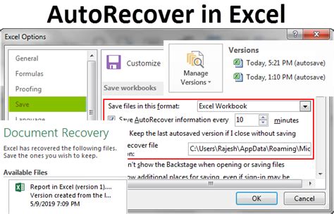 Excel Autorecover How To Find Recover Unsaved Excel Files
