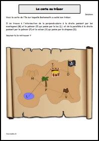 Arriba 45 imagen carte au trésor mathématiques 6ème correction fr