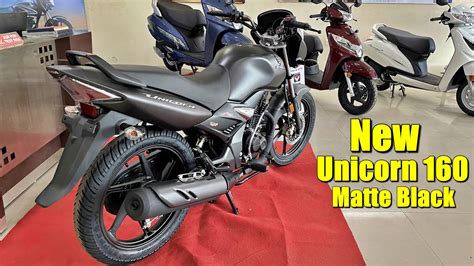 Honda Unicorn Bs Matte Black Price Mileage New Feature Full