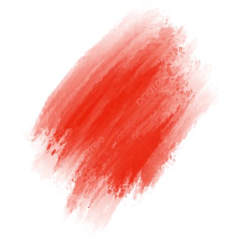 Tinta De Pincel Aquarela Vermelha PNG Aquarela Vermelha Pincel De