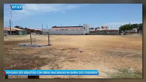 Moradores reclamam de obras inacabadas na Barra dos Coqueiros Balanço