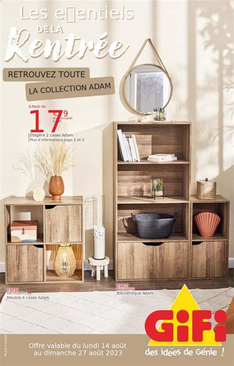 Les Promos Gifi du 14 au 27 août 2023 Les essentiels de la rentrée