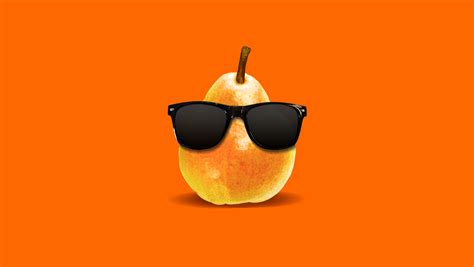 Orange Pear Dise O De Infograf As Agua Purificada Bela