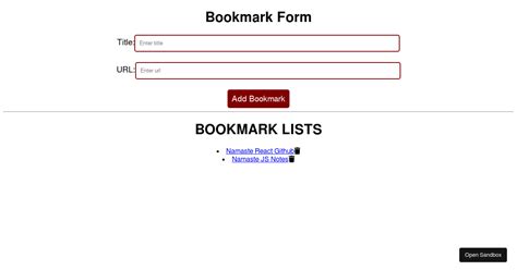 Assignment Forked Codesandbox