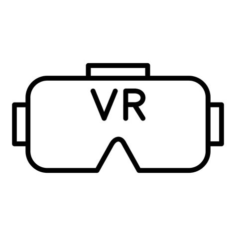 Vr Headset Icon Style Vector Art At Vecteezy