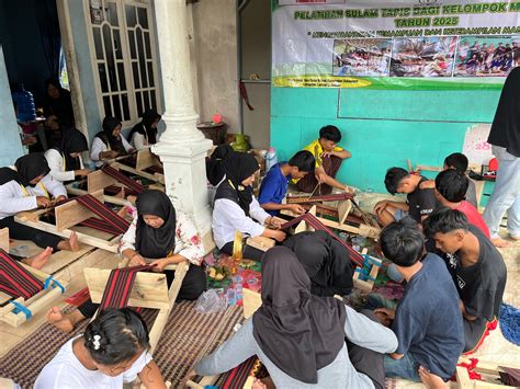 Mitra Bentala Dan Destana Desa Kelawi Gelar Pelatihan Sulam Tapis Untuk