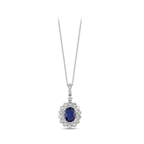 2 23 ct Saphir Diamant Anhänger mit Halskette 3000648451 Zen Diamond