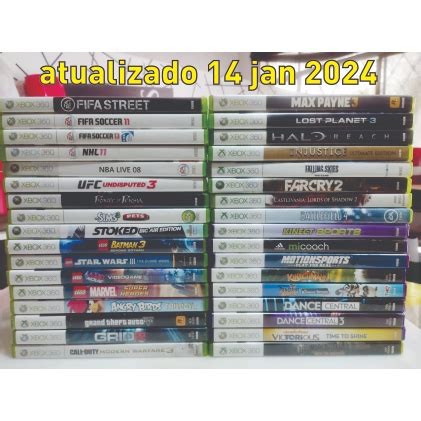 Jogos Xbox 360 Originais Midia Fisica Shopee Brasil