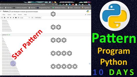 3 printing stars in triangle shape pattern program python youtube