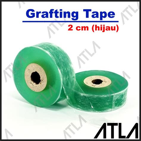 Jual Grafting Tape 2 Cm Hijau Plastik Okulasi Sambung Perekat Pucuk