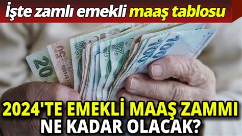 Emekli Maaşı 2024 Ocak Zammı Ne Kadar Olacak Marja Shandie