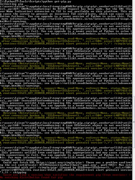 Python Pip Install Couldn T Find A Version That Satisfies The Requirement