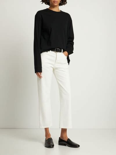 Ciles Long Sleeve Cotton Jersey T Shirt The Row Women Luisaviaroma