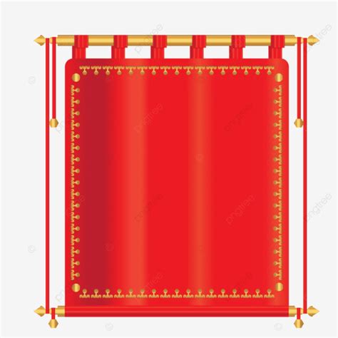 Scroll Paper Ribbon Red Gold Color Text Vector Design Background