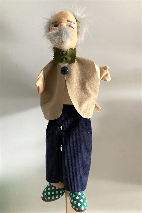 Original Dresdner Künstlerpuppen Opa Großvater mit Beine