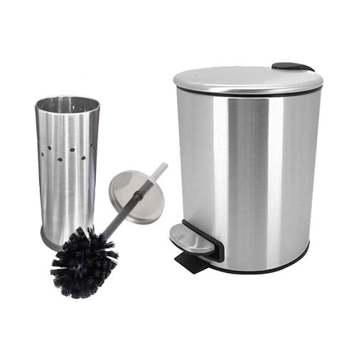 Lixeira Inox 5 Litros Escova Sanitaria Pontofrio