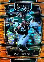 Zach Wilson 2021 Select 44 Concourse Neon Orange Pulsar 7 PSA 10