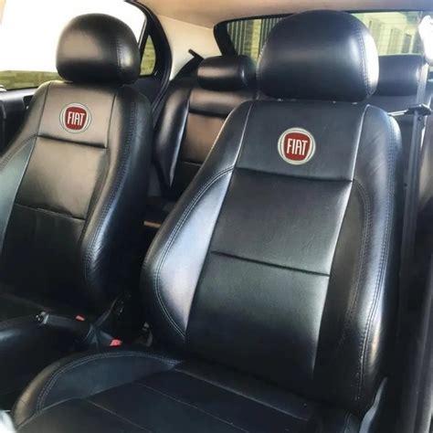 Capa Banco Carro 100 Couro Fiat Palio Fire 2008 2009 2010 Desconto