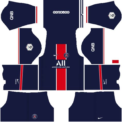 Kits Uniformes Para FTS 15 Y Dream League Soccer Kits Uniformes Paris
