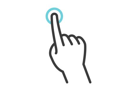 Finger Touch Screen Tap Hand Gesture Icon