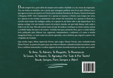 A Musa E O Mestre Ante O Espelho Da Verdade Editora Lux Loja