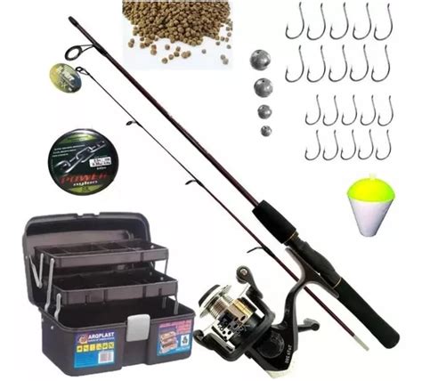 Kit De Pesca Completo Infantil Vara Molinete Maleta Isca Parcelamento