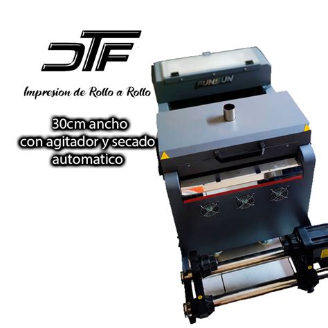 Impresora Dtf de rollo a rollo de 30 cm de ancho con máquina automática