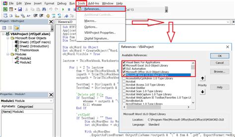 A VBA Macro To Convert All RTF Files Within One Folder Into PDF Files