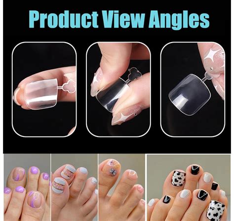 Tips Uñas Gel 240 Piezas Uñas Postizas Pies 12 Tamaños Acrílicas Uñas