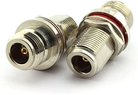 N Type Female To N Type Female Bulkhead Coaxial Adapter SIMETRY