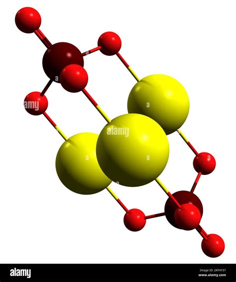 3D Image De La Formule Squelettique Du Phosphate Tricalcique