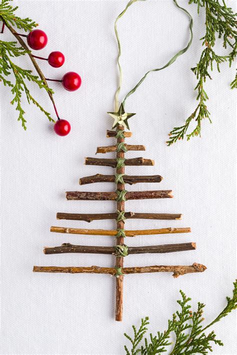 How To Make A Twig Christmas Tree DIY Christmas Ornaments Olivia OHern