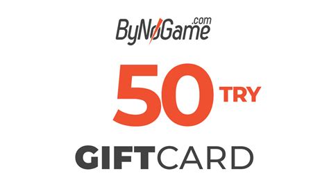 ByNoGame 50 TRY Gift Card The Official Home Of GameCrazy