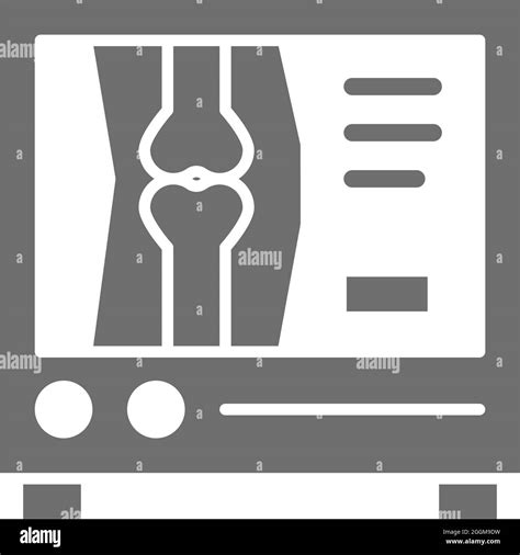 X Ray Medical Examination Grey Icon Isolated On White Background