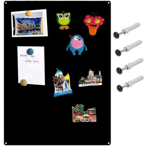 TABLICA MAGNETYCZNA NA MAGNESY Z PODRÓŻY DUŻA 60x40 CZARNA METALOWA