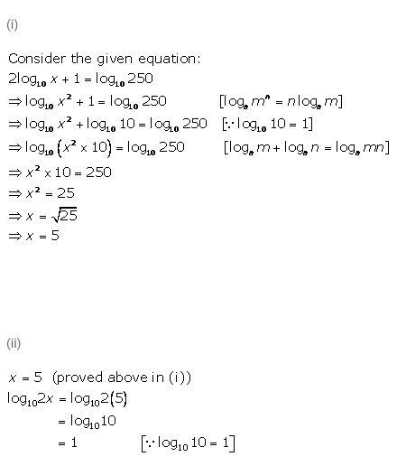 logarithms concise class 9th icse maths selina publications icsehelp