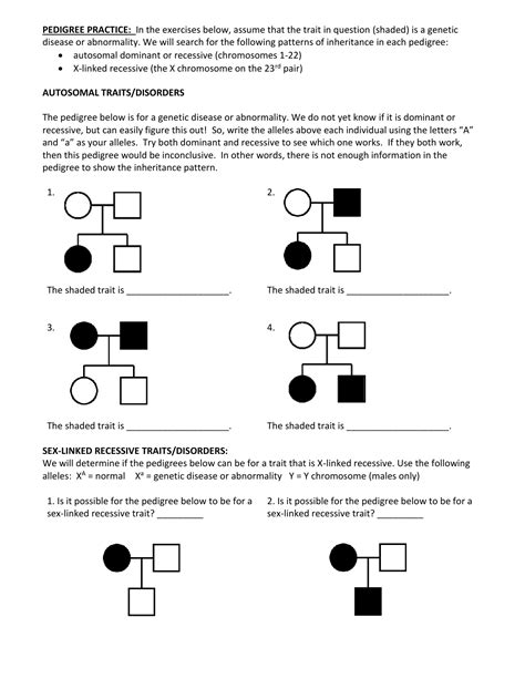 Autosomal Recessive Inheritance Pedigree