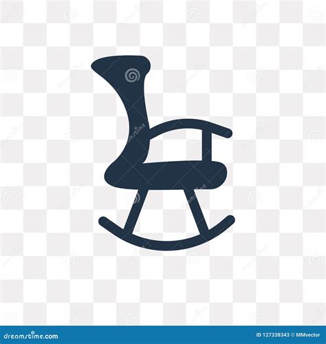 Icono Del Vector De La Mecedora Aislado En El Fondo Transparente Ro