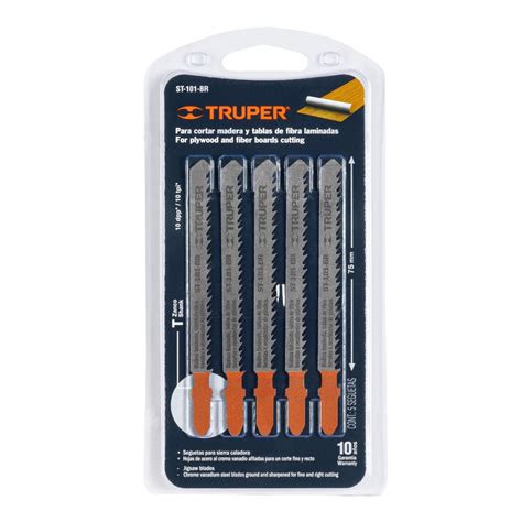 Blíster con 5 seguetas 10 DPP zanco T corte recto triplay Seir