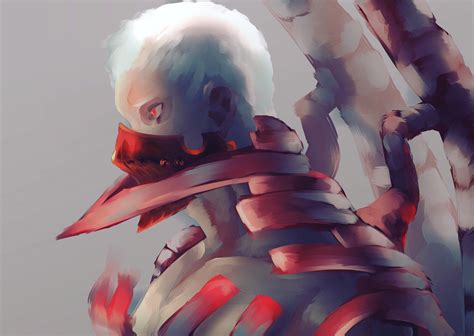 Anime Boy Kakuja Tokyo Ghoul Mask Red Eyes Tatara Tokyo Ghoul Tokyo