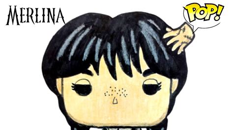 Cómo DIBUJAR a MERLINA FUNKO POP How to DRAW MERLINA FUNKO POP YouTube