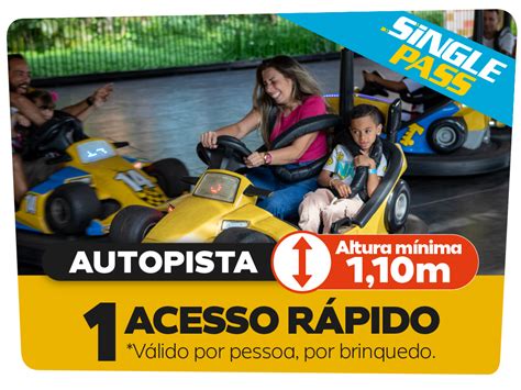 Single Pass 01 atração 1 Dia Autopista Beto Carrero World