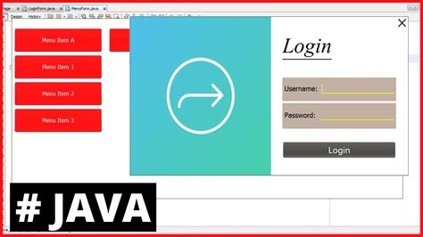 Java Project Tutorial How To Design Login And Menu Form In Java