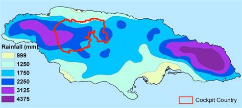 Climate Map Of Jamaica Naoma Vernice