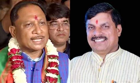 New Chief Ministers Mohan Yadav And Vishnu Deo Sai To Lead Madhya