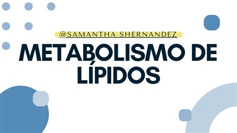 Metabolismo de lípidos Samantha Shernandez uDocz