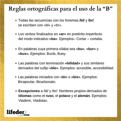 Uso De Las Letras B Y V Reglas Ortograficas Letra B Ortografia The