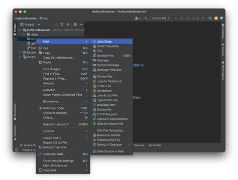 Configuring IntelliJ IDEA JxBrowser