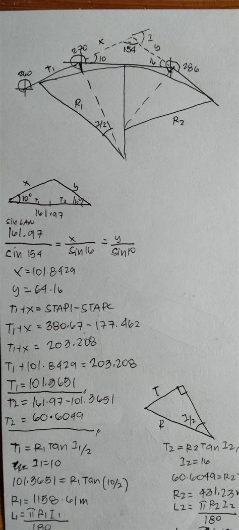 [solved] a compound curve connects three tangents having an azimuth of course hero
