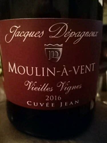 2016 Jacques Depagneux Cuvée Jean Vieilles Vignes Moulin à Vent Vivino US